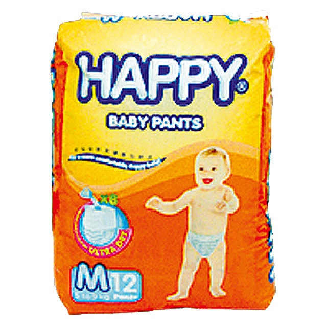 Happy Diaper Pants M 12's | Shopee Philippines