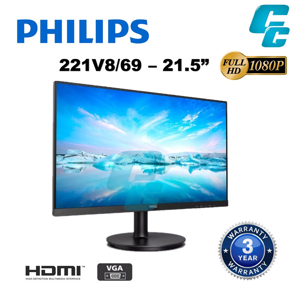 Philips 21" Inch Full HD LED Monitor - 221V8/69 | Shopee Philippines