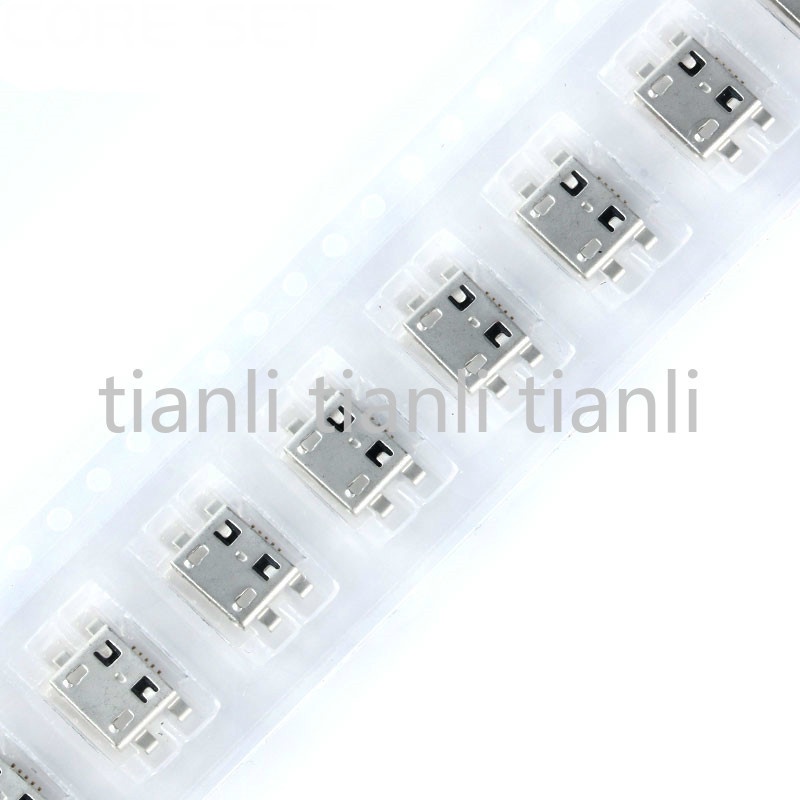 20pcs Micro Usb Connector 5pin 5p Socket Usb Connector Mini Usb Smd Dip