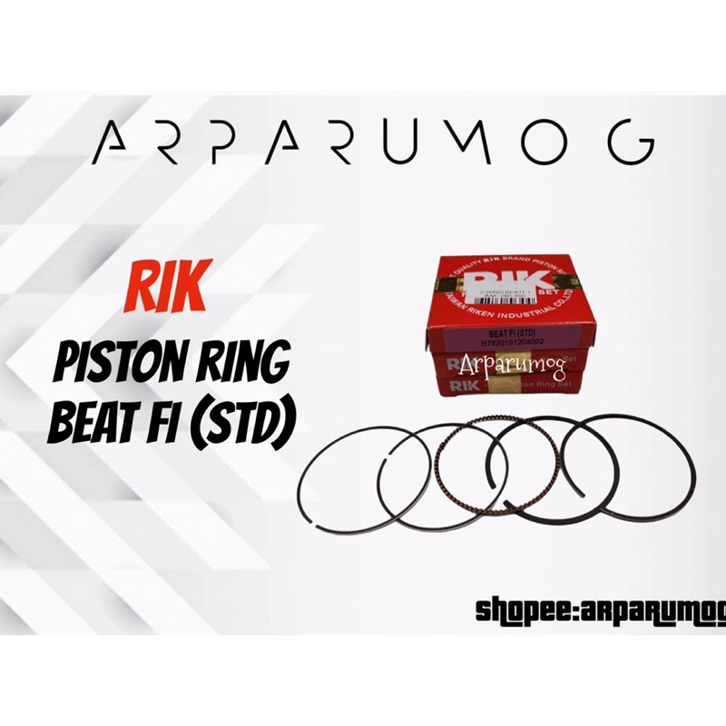 RIK PISTON RING. CLICK125 FI (STD)/BEAT FI(STD)/TMX 125 ALPHA(STD ...