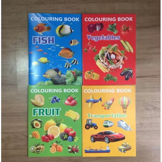 Real Life Object Coloring Book Collection (Set) | Shopee Philippines