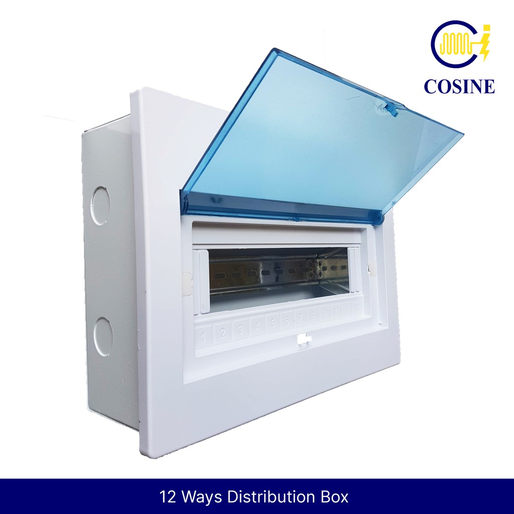 Metal Distribution Box with Thermoplastic cover (12 ways) by Cosine ...