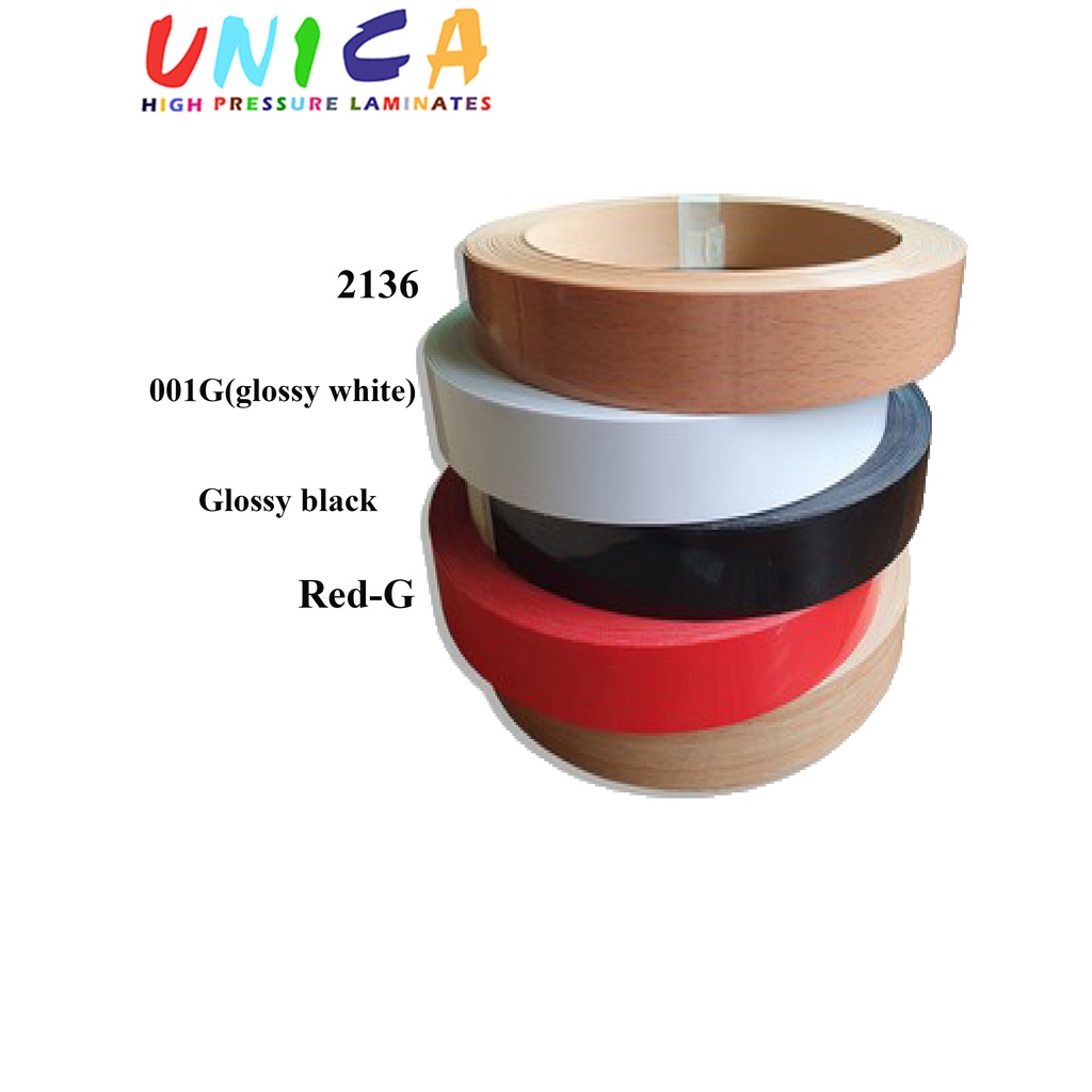 Glossy - UNICA Edging / Edge Banding PVC 10meters x 21mm x 0.7mm ...