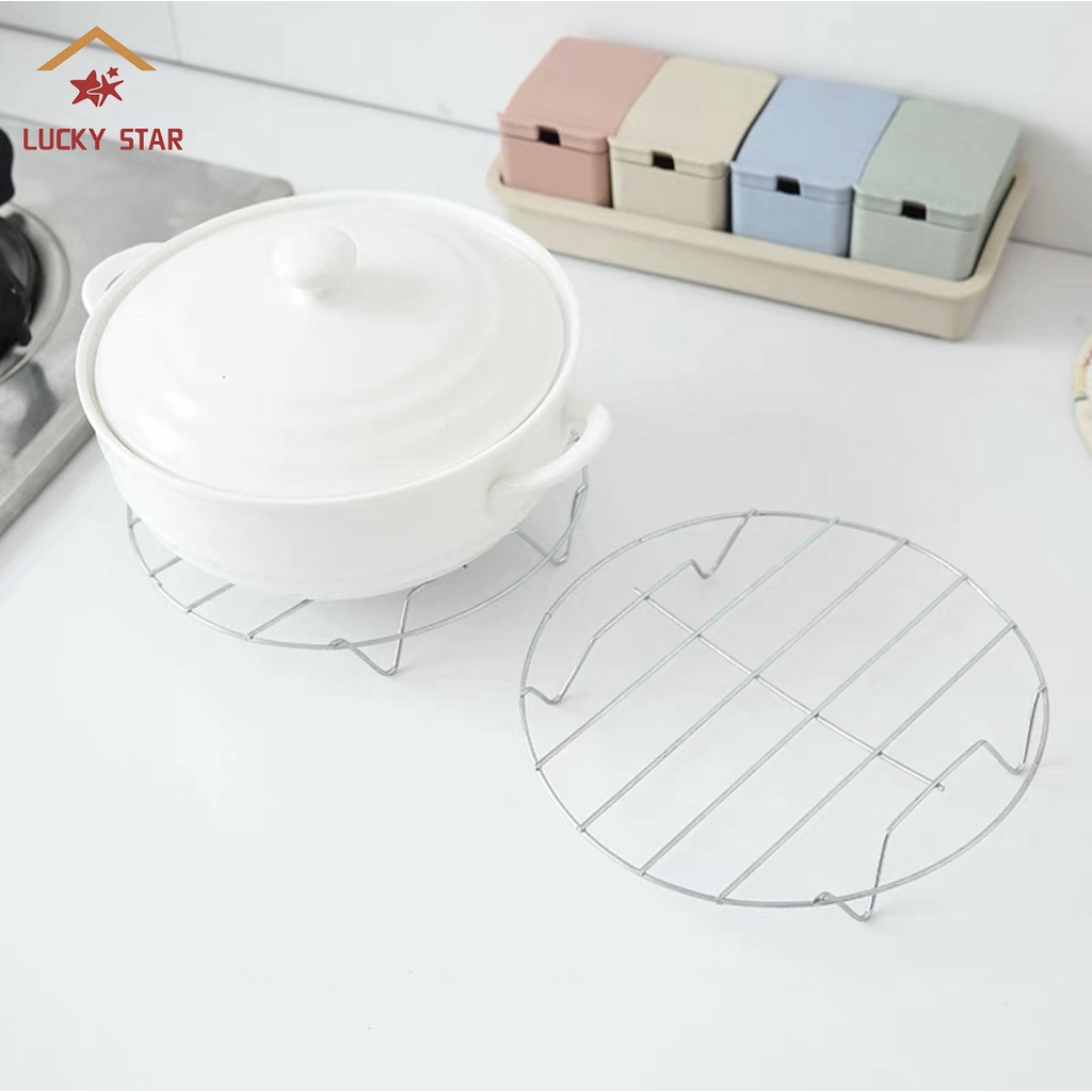 Multi Purpose Pot Stand Stainless Steel Thickened Steam Rack Cooking ...