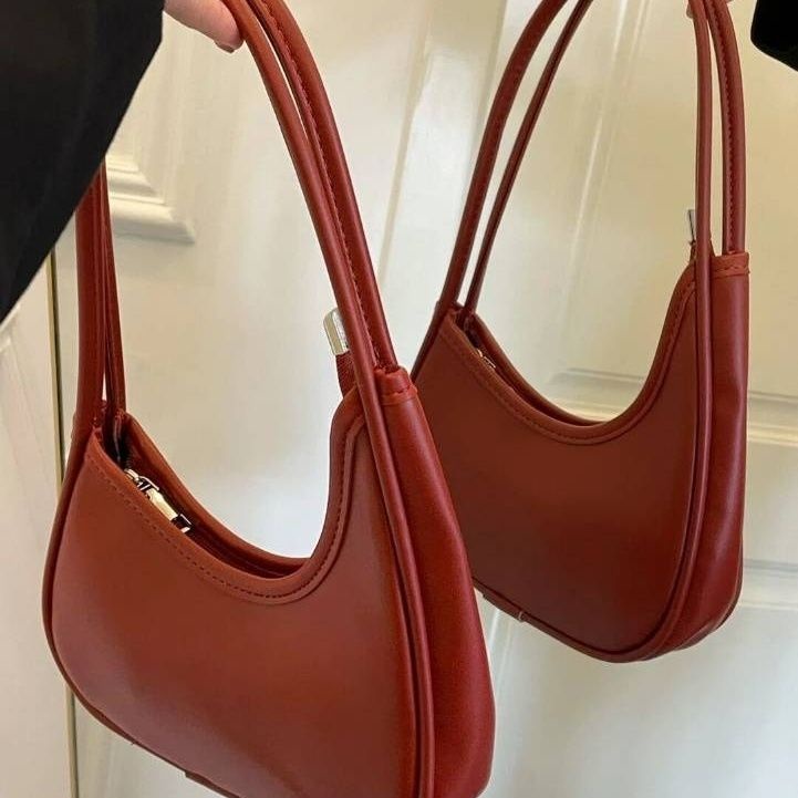 A.t.a Red Underarm Bag Female Baguette Bag Shoulder Bride Wedding Bag ...