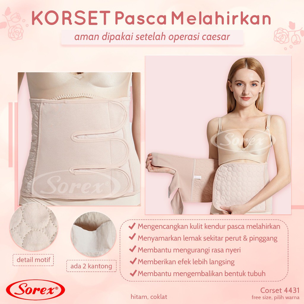 SOREX New!! Corset 4431 Corset Stagen Adhesive Free Size Postpartum ...
