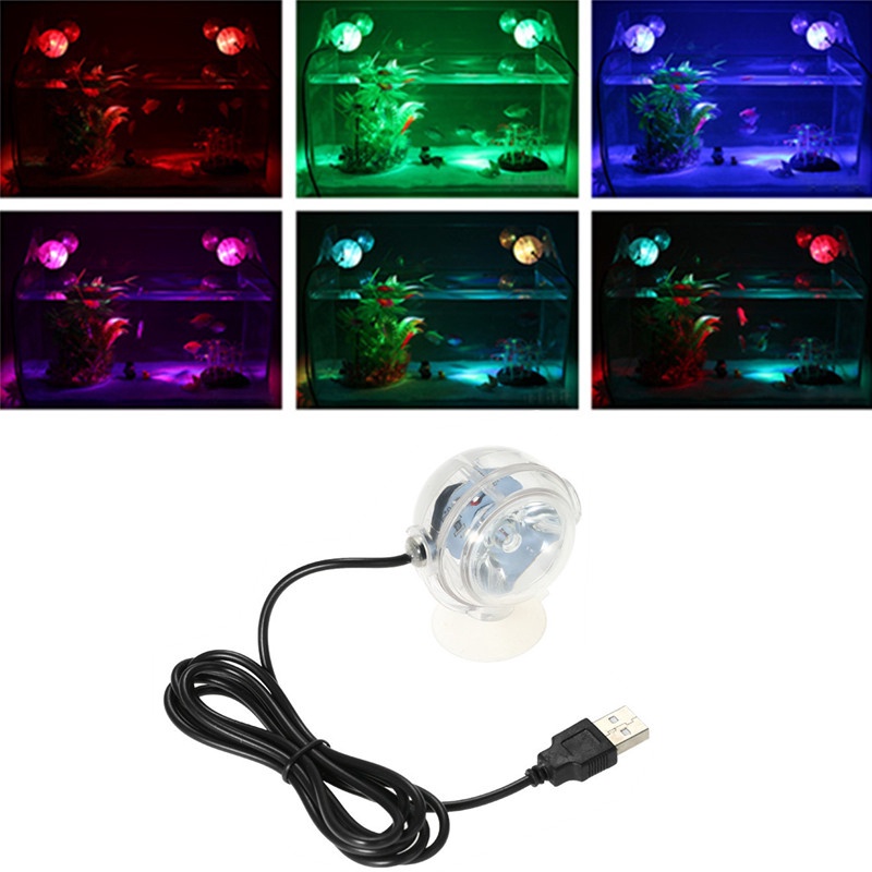 Mini Submersible Aquarium Led Lighting Waterproof Fish Tank Spotlight ...