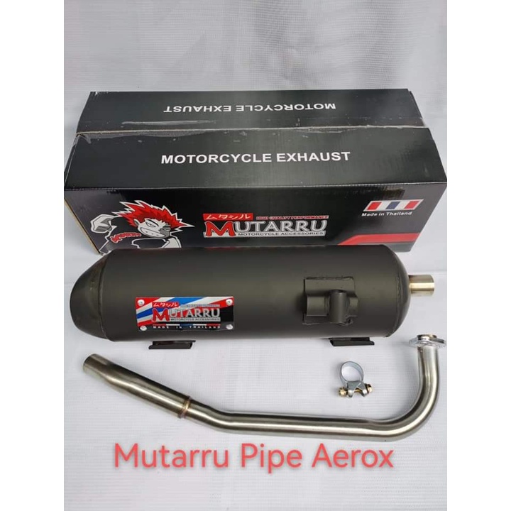 MUTARRU POWER PIPE WITH SILENCER AEROX | Shopee Philippines