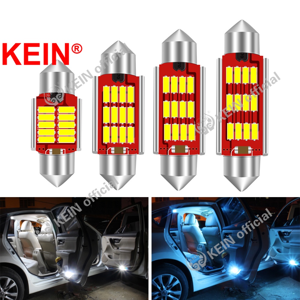 KEIN 2PCS Festoon Led Car Interior Dome Lamp C10W C3W Signal Lamp C5W LED Bulb 31mm 36mm 39mm ...