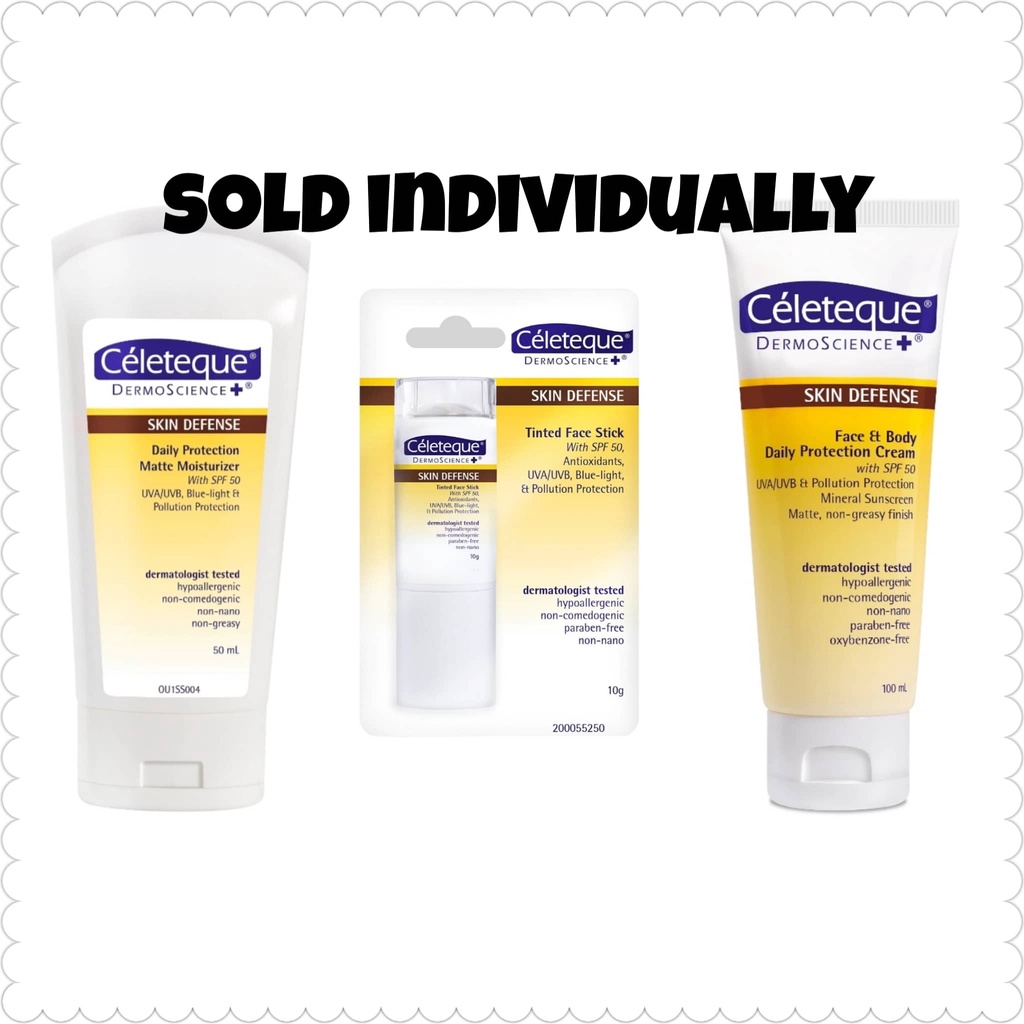 CELETEQUE SKIN DEFENSE SPF50 (cream / moisturizer / face stick) * SOLD ...