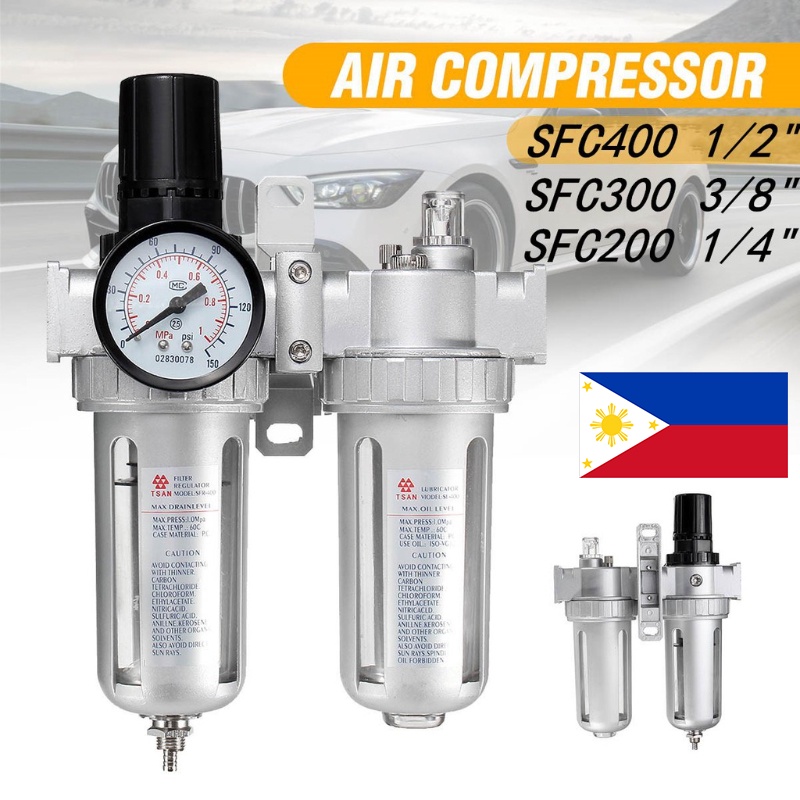 1/2 3/8 1/4 Compressor Fuel Oil Water Moisture Trap Filter Air Pressure ...