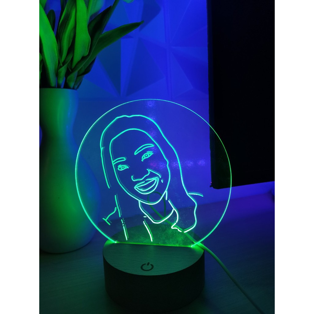 Customized LED Lamps Acrylic Photo Lighted USB Lamps | Shopee Philippines