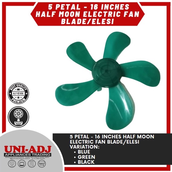 5 Petal - 16 inches Half Moon Electric Fan Blade/Elesi | Shopee Philippines