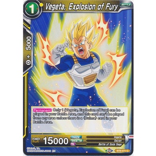 Dragonball Cards - TCG - Vegeta, Explosion of Fury / BT8-071' | Shopee ...