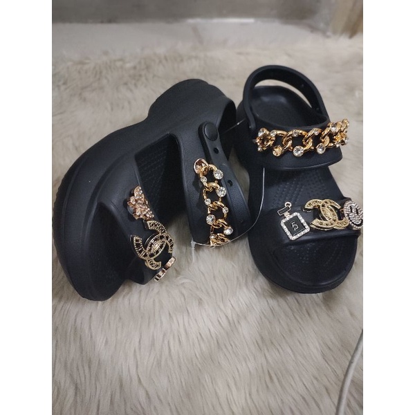 PREMIUM BAE CLOG TWO STRAPS WITH CHAIN | Shopee Philippines