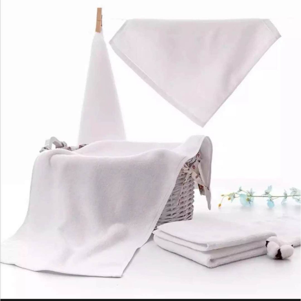 12pcs Cosytyle Plain White Back Towel Hand Towel Face Towel 28CM X 50CM ...