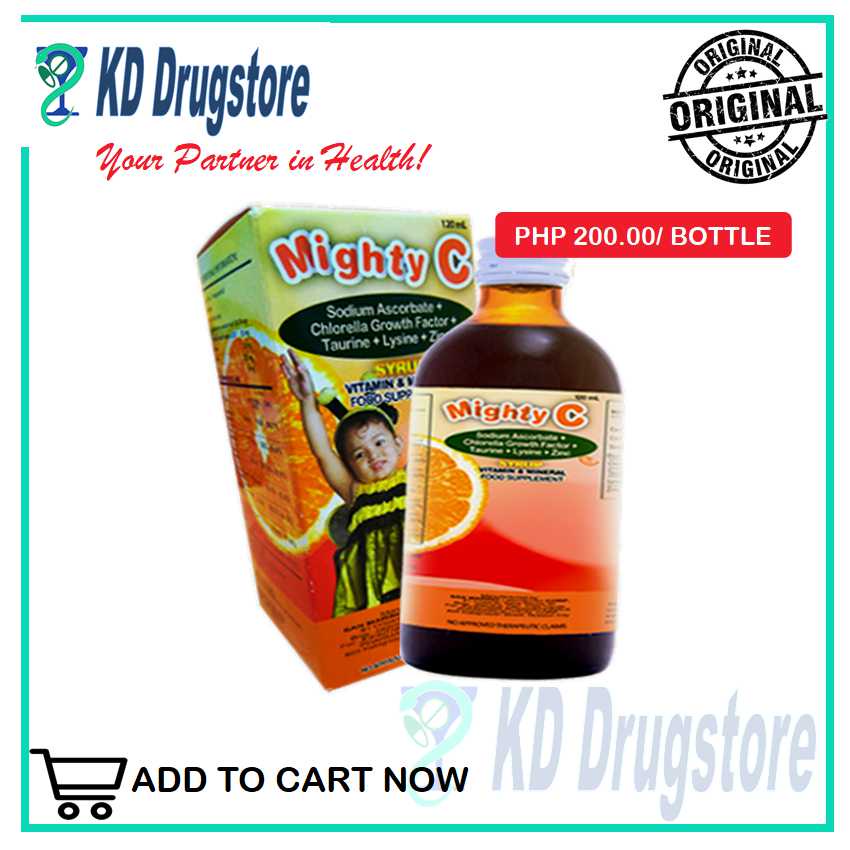 MIGHTY C SYRUP 120ML | Shopee Philippines