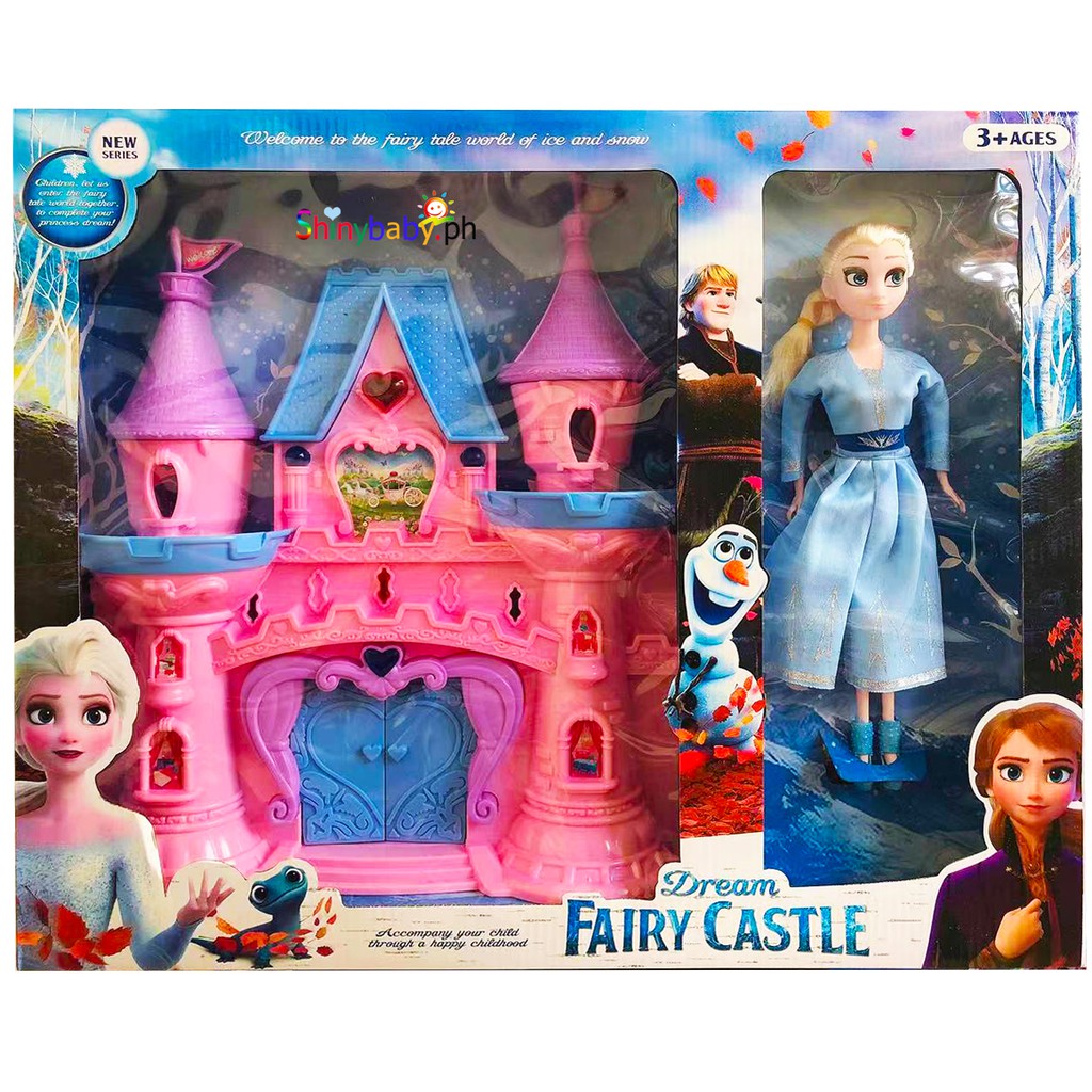 Girls play house castle toy with sound and light big castle toy ...