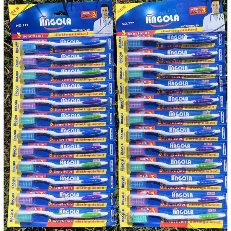 Adult toothbrush Angola per pad 12pcs | Shopee Philippines