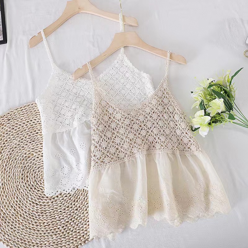 [COD]Women's Tank Tops Korean Top Croptop Trendy Rib Knit Tank Top ...