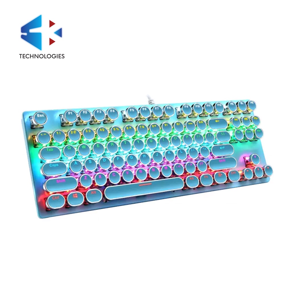 Leaven K550 Mechanical Keyboard 87-Key USB Wired Gaming Keyboard with RGB BackLight | Shopee ...