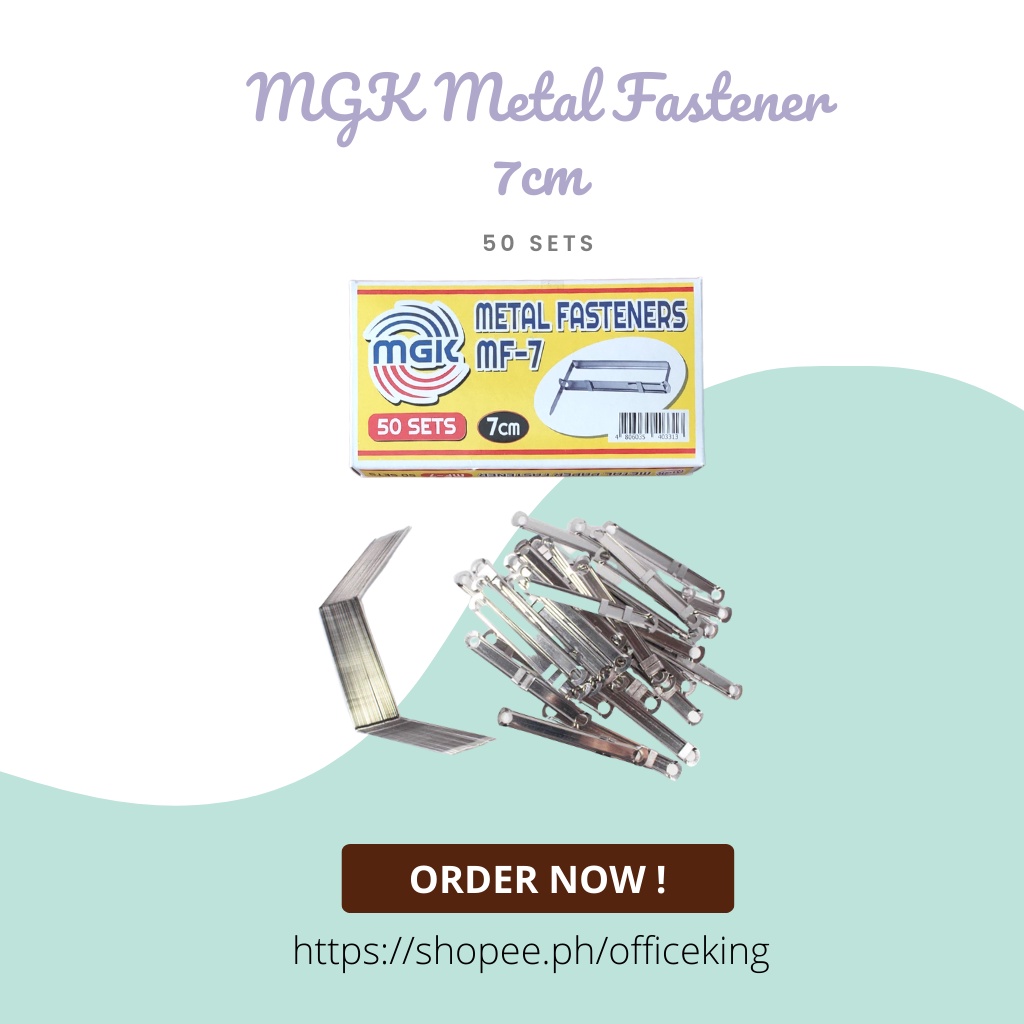 Metal Fastener Mf-7 50 sets 7cm | Shopee Philippines