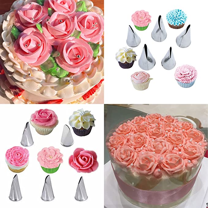 5pcs Petal Icing Piping Tips Nozzle tip set | Shopee Philippines