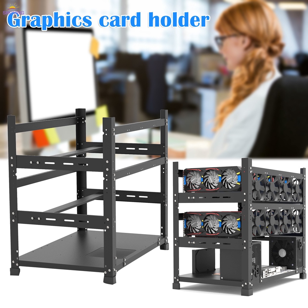 home lifeOpen Mining Rig Frame for 12 GPU Mining Case Rack Motherboard ...