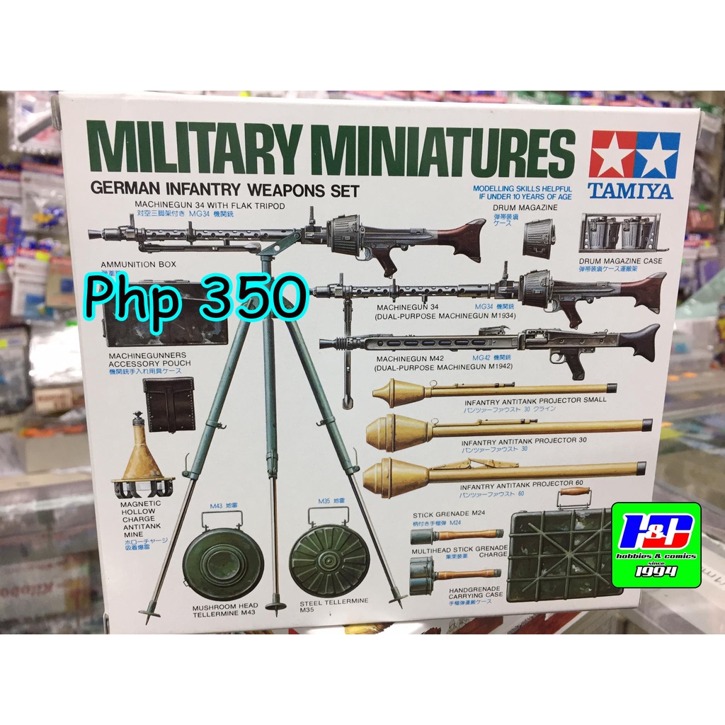 Tamiya No. 35111 1:35 German Infantry Weapons Set | Shopee Philippines
