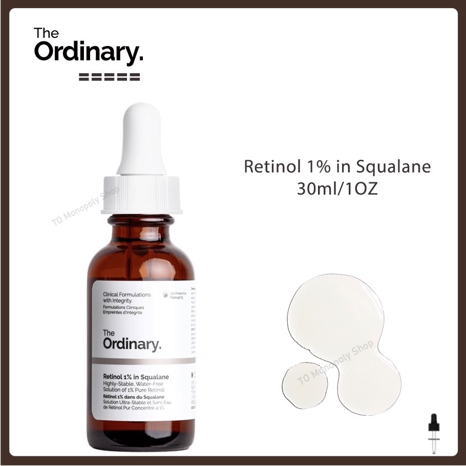 The Ordinary Retinol 1% In Squalane Age-Defying Minimise Fine Lines ...