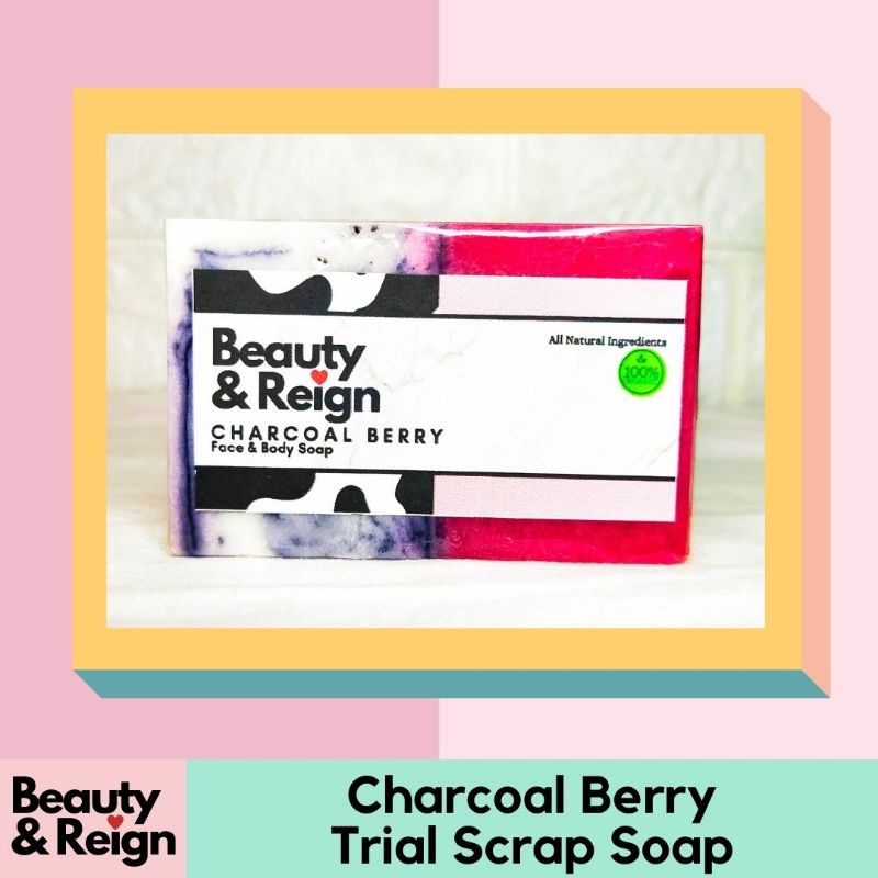 Charcoal Berry Trial Scrap Face & Body Soap by Beauty & Reign 50g - 70g ...
