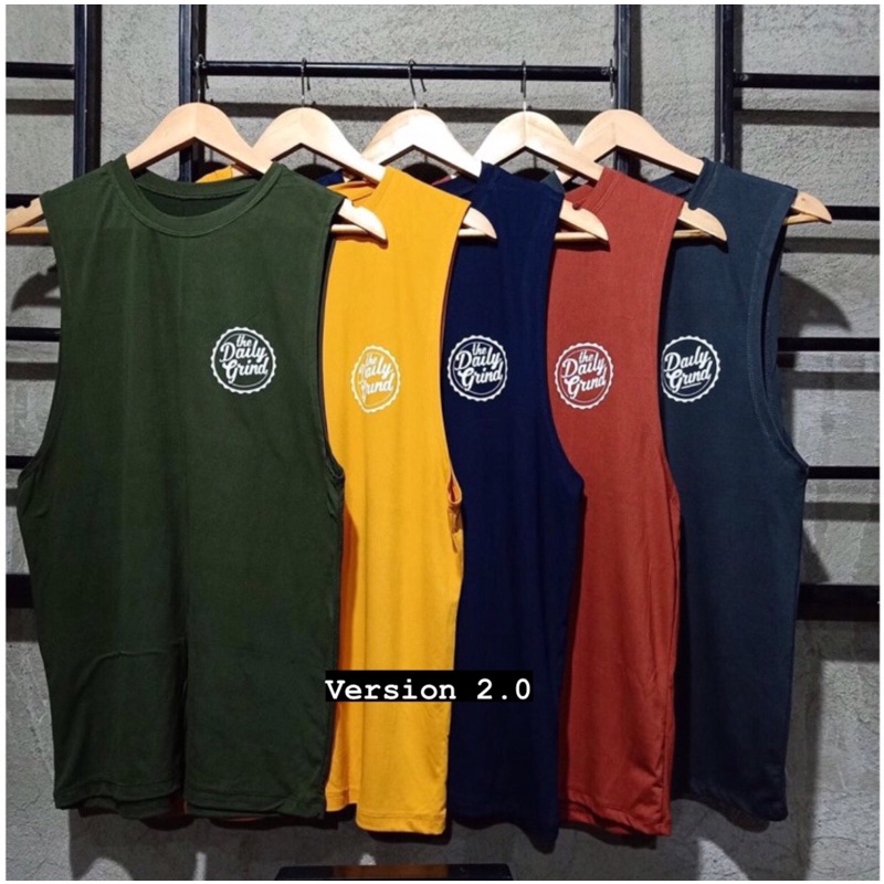 Premium Muscle tee|Daily sando for men with Side logo(Ver. 2.0)fit M ...