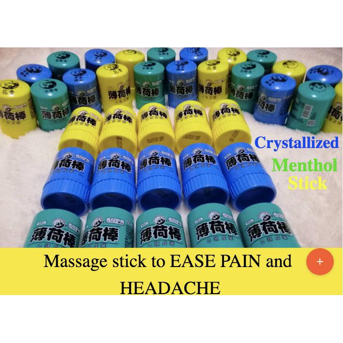 Crytalized Menthol Cone Menthol Stick Massage stick to ease pain and to ...