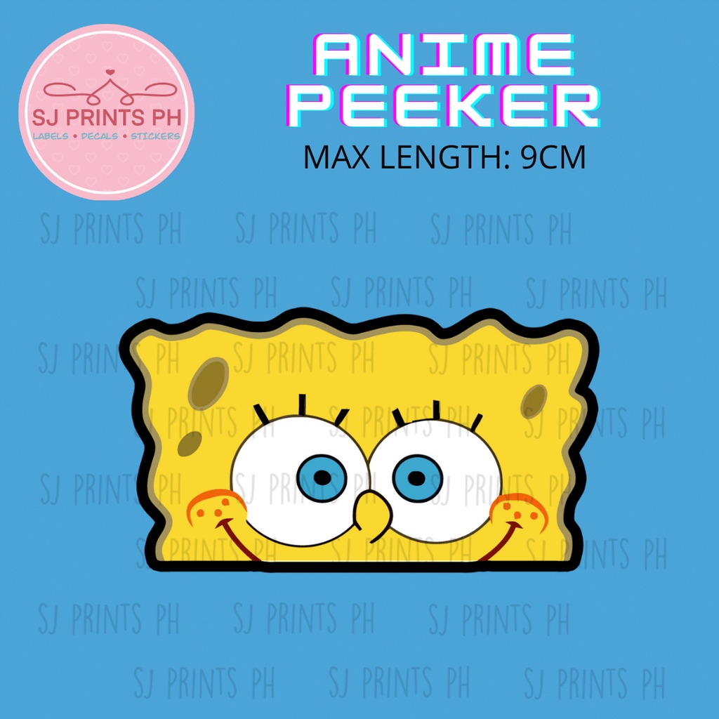 [PART 3] Anime Peeking Stickers| Waterproof laminated vinyl | Shopee ...