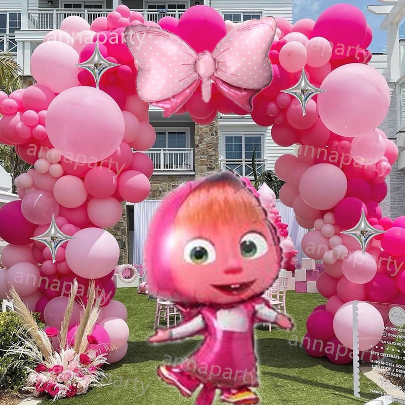 109 Pieces/Set Masha and the Bear Theme Party Balloons Set Kids ...