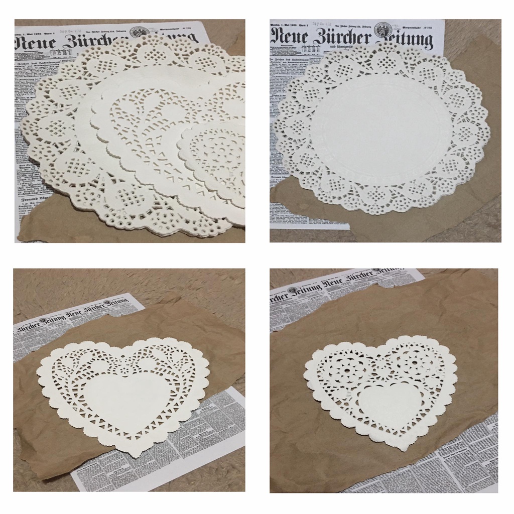 White Paper Doilies for art craft and background design | Shopee ...
