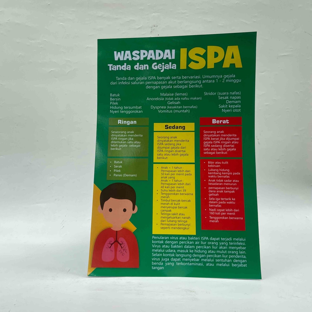 ISPA Posters, Health Posters, Pneumonia, LAMINATING Posters | Shopee ...