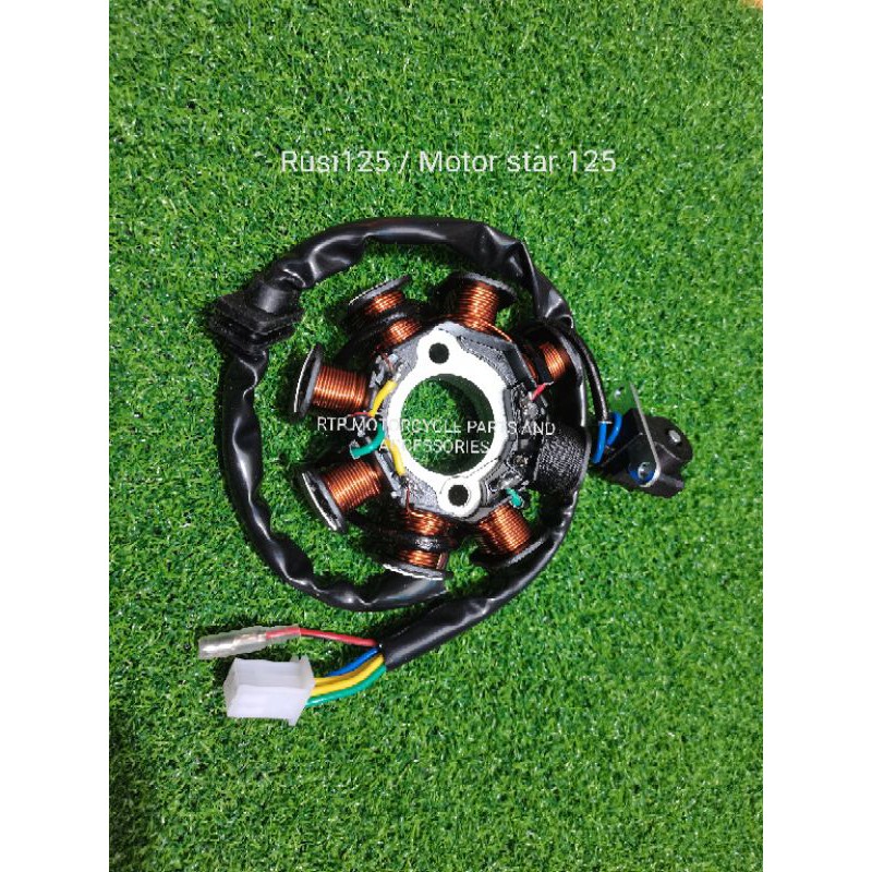 RUSI/MOTOR STAR STATOR COIL ASSEMBLY(8C-2H) | Shopee Philippines
