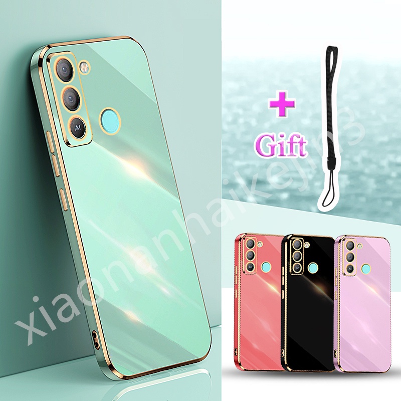 Phone Case Tecno Pop 5 LTE Tecno BD4 Soft Traight Edge Electroplated ...