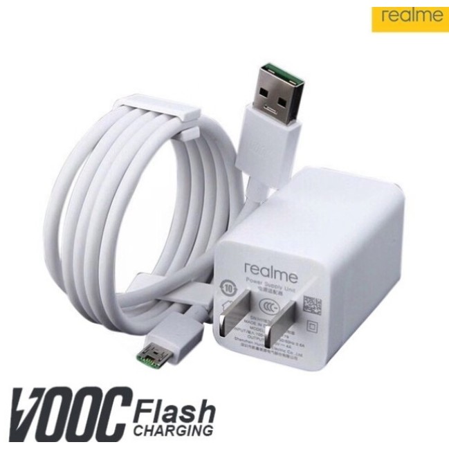Realme original Fast Charger VOOC Flash charging 20W 5V 4A Micro USB ...