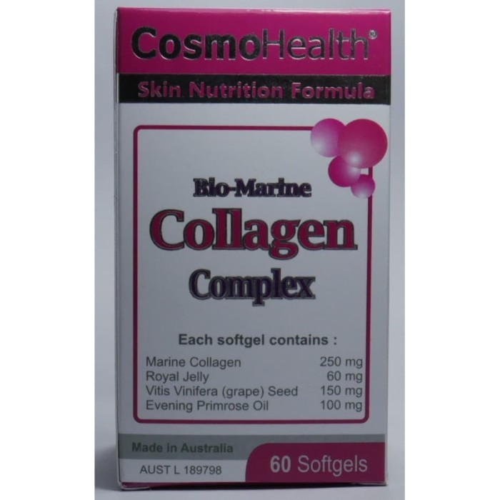 Cosmohealth Bio-marine Collagen Complex 60 Softgel | Shopee Philippines