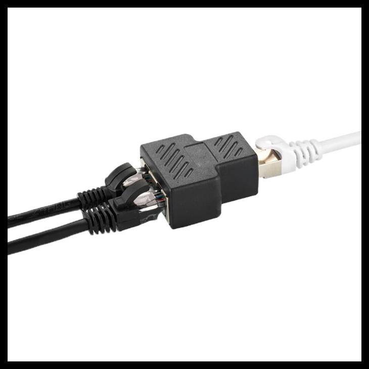 Rj45 Lan Ethernet Network Connector Splitter 1 To 2 Lan Modem Splitter ...