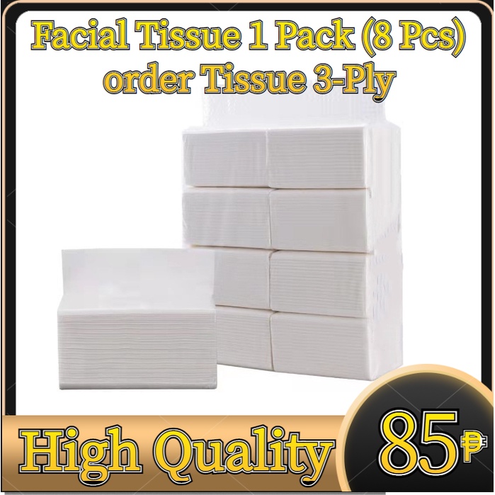 Facial Tissue 1 Pack (8 Pcs) order Tissue 3-Ply 260 Pulls Toilet Paper ...