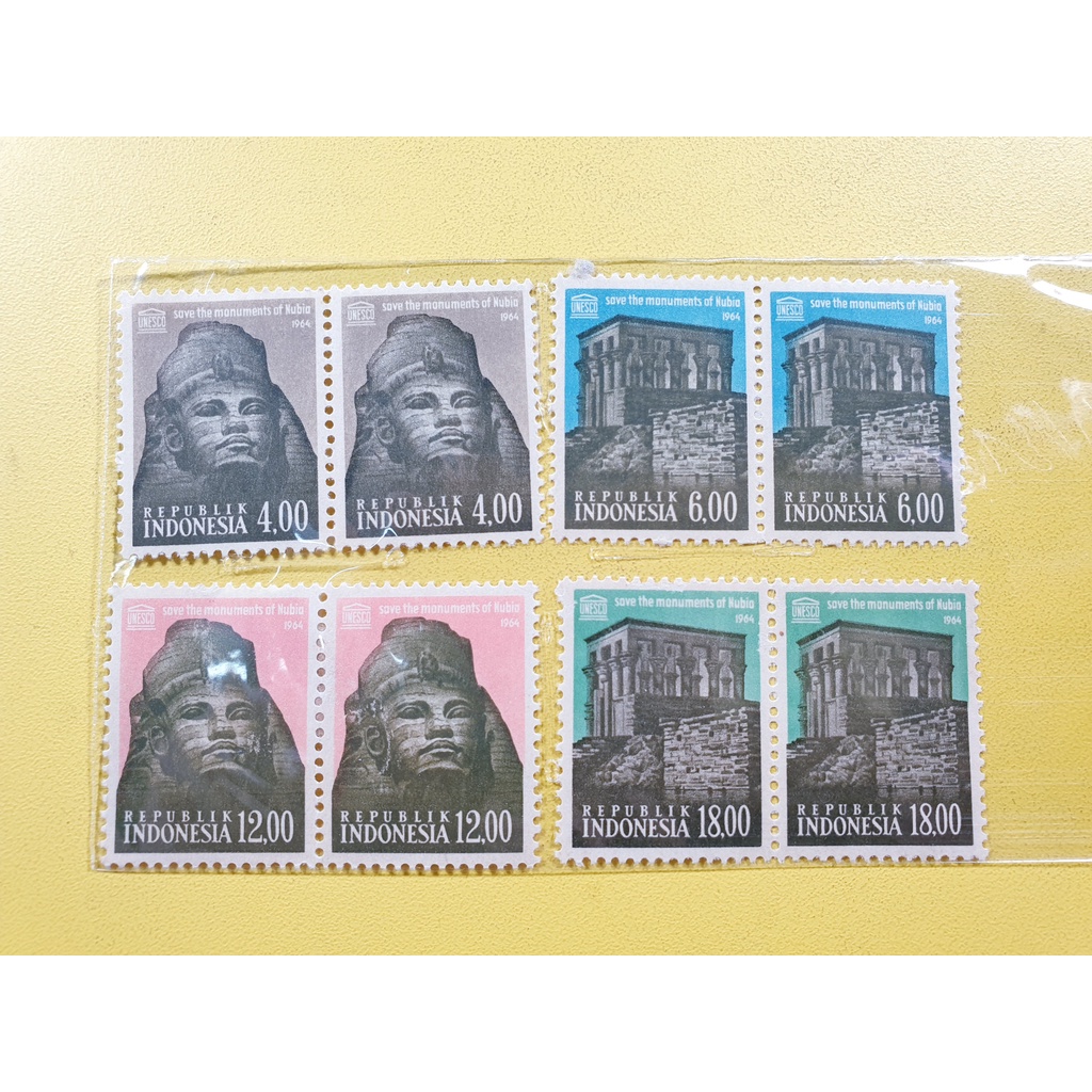 Save The Monuments of Nubia 1964 stamp (2 sets) | Shopee Philippines