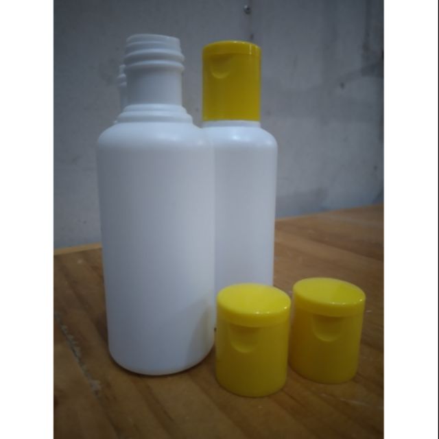 Pharma opaque white body with yellow fliptop cap 60mL (100 bottles ...