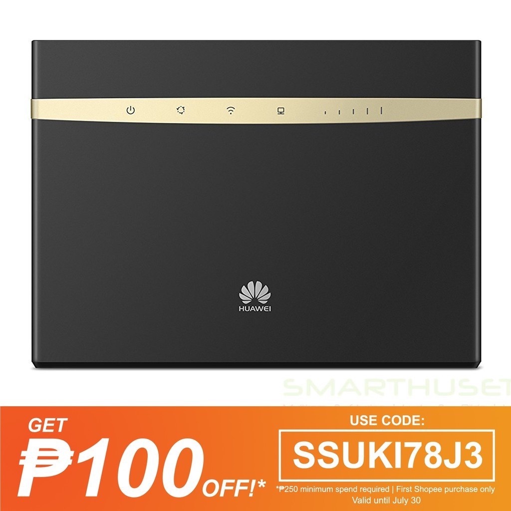 Huawei B525 4G LTE Cat6 Wireless Router 300mbps Ethernet Black | Shopee ...