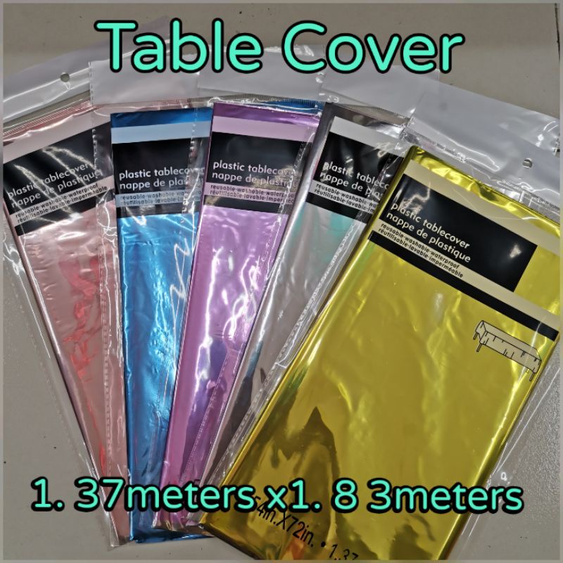 Metallic Table Cover 1.37metersx1.83meters | Shopee Philippines