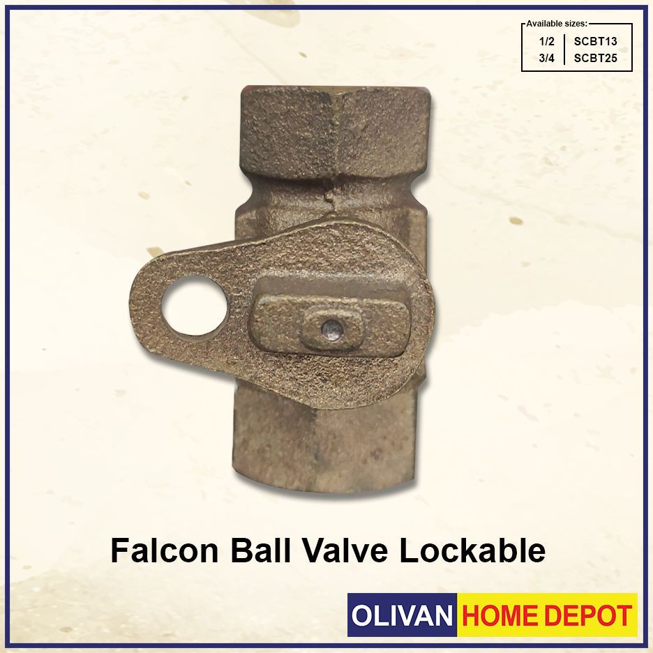FALCON Brass Ball Valve with Lock Wing for Water Meter without Handle 1 ...