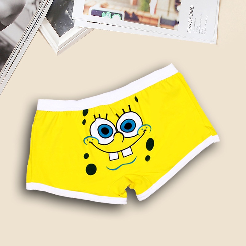 Boxer Men Cotton Underwear Spongebob cartoon Underpants | Shopee ...