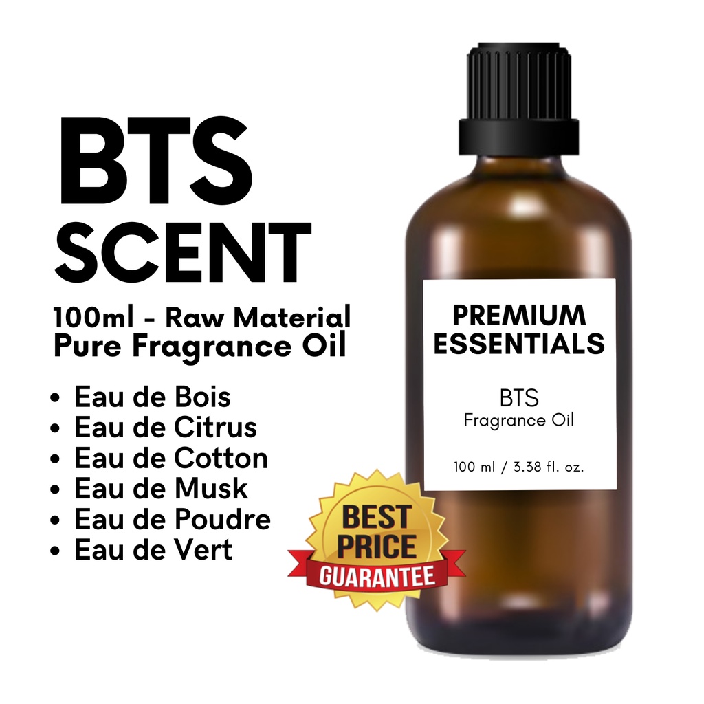BTS FRAGRANCE OIL (100ml) PERFUME MAKING, DIFFUSER MAKING, SOAP ...